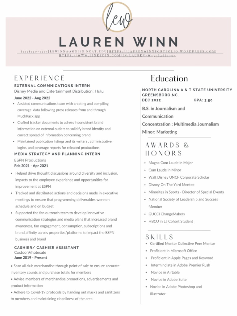 Lauren Winn Resume | PDF