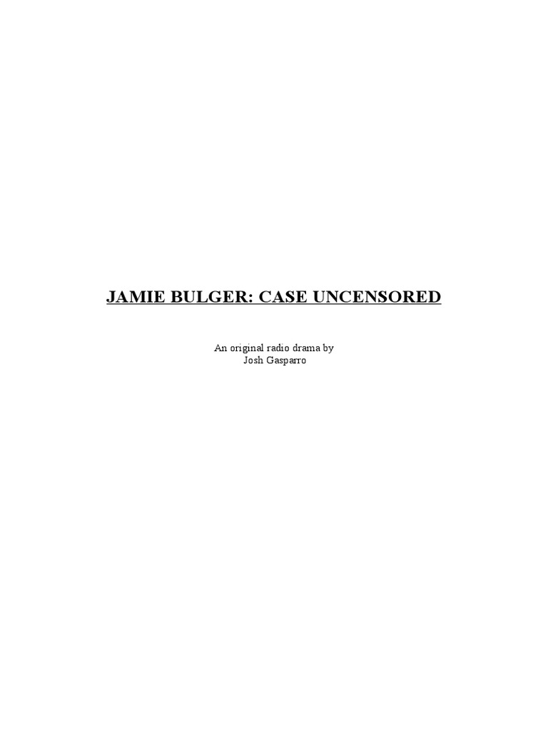 Jamie Bulger | PDF