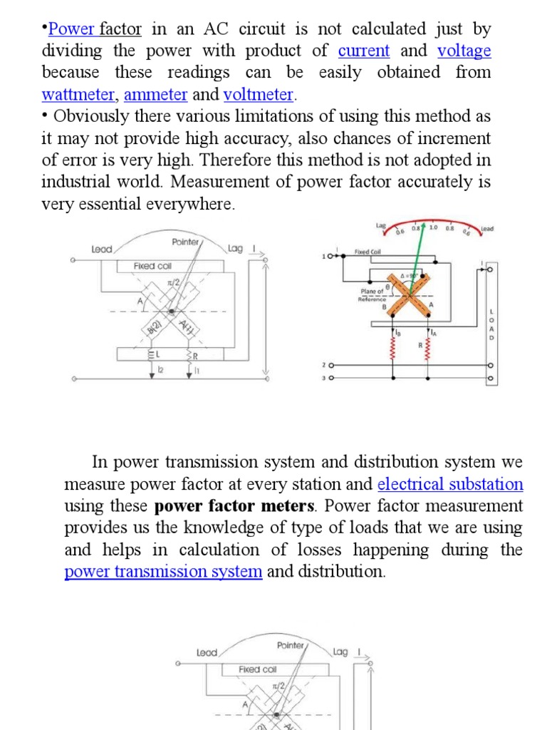 Power Factor Meter | PDF | Inductor | Electromagnetic Induction