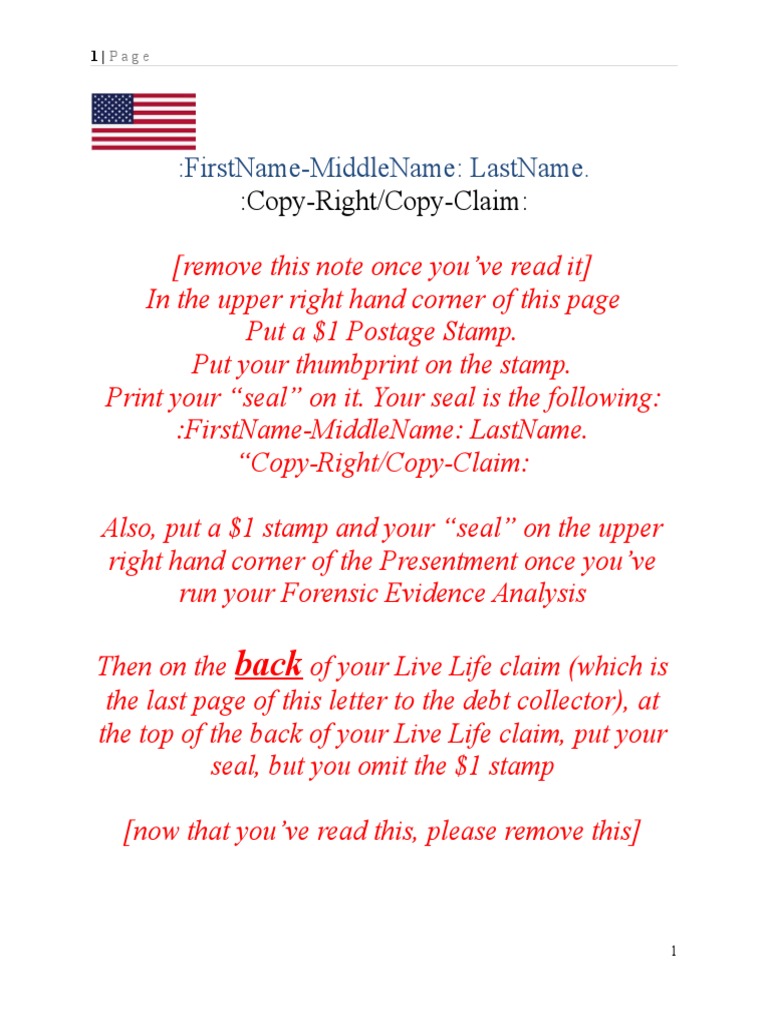 NEW CAFV Letter For Debt Collector | PDF | Mail And Wire Fraud | Making ...