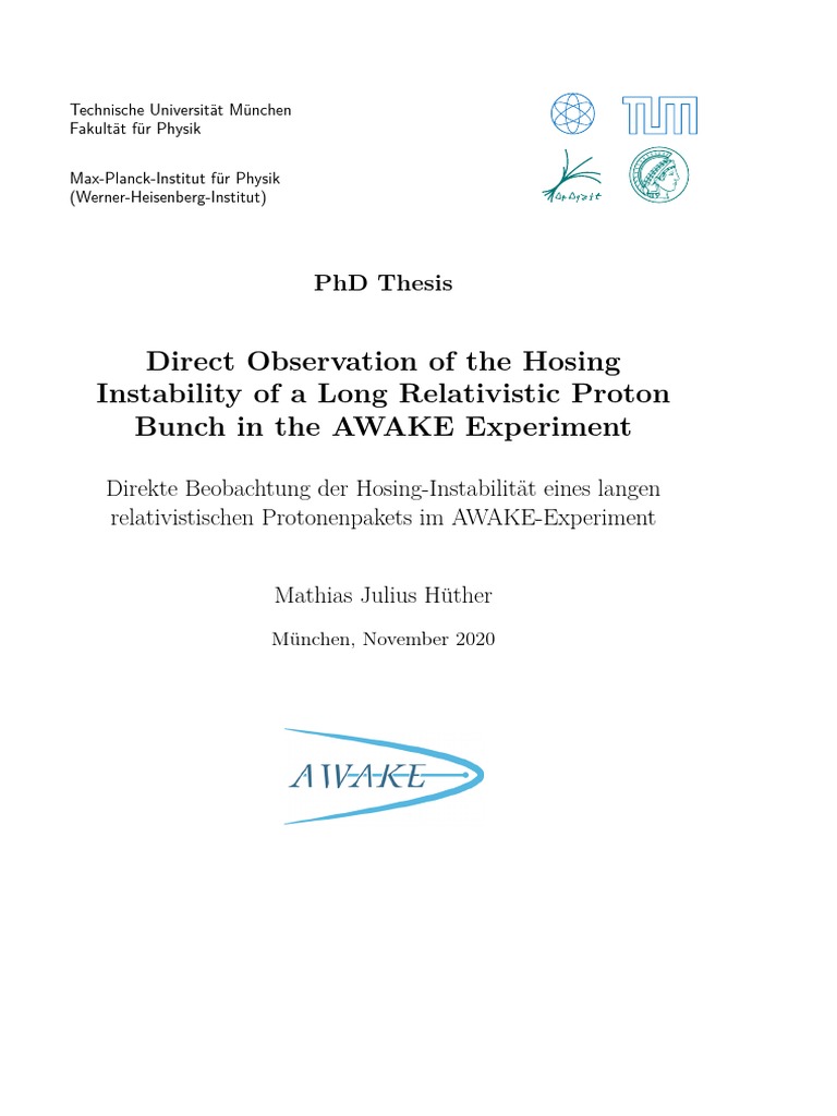 Direct Observation of The Hosing Instability of A Long Relativistic ...