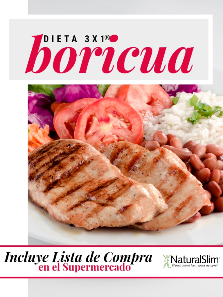 Guía de Dieta 3x1 Boricua | PDF | Alimentos | Dieta