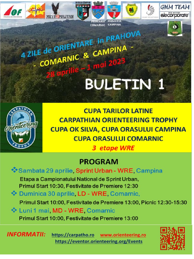 Buletin 1 - CTL 2023 - Rom | PDF