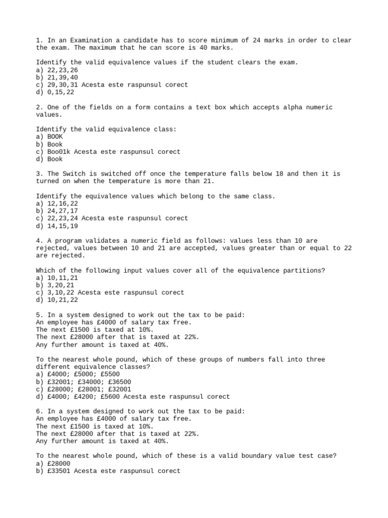 Lab 6 - ECP and BVA Assignment | PDF | Finance & Money Management | Teaching Methods & Materials