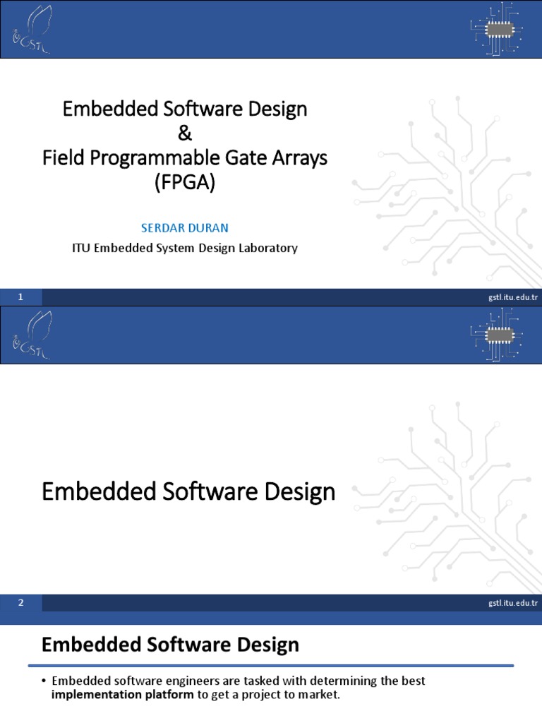 Embedded Software Design & FPGAs 2022 | PDF | Field Programmable Gate Array | System On A Chip