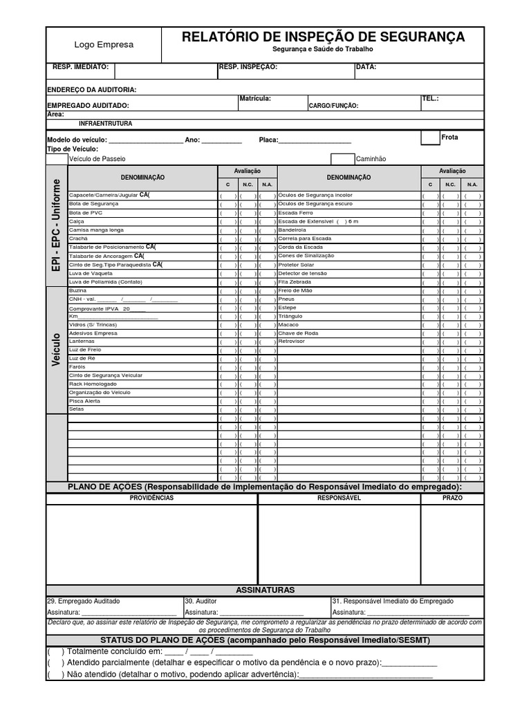 Checklist Epi - Epc | PDF