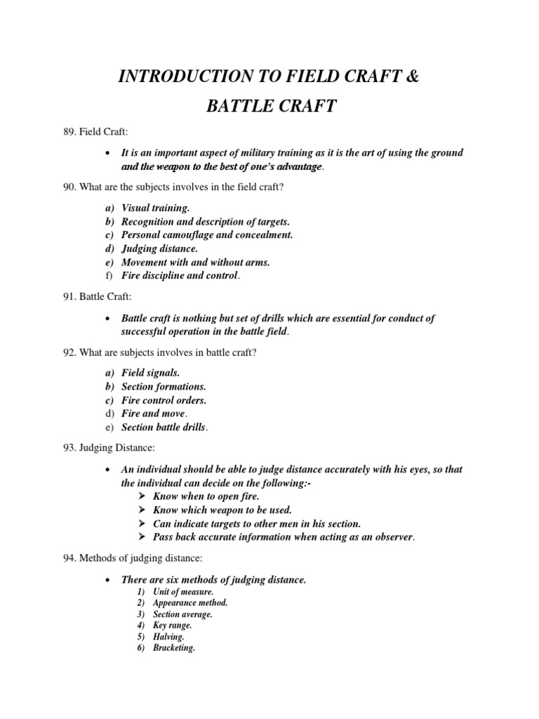 Introduction To Field Craft | PDF | Knot | Camouflage