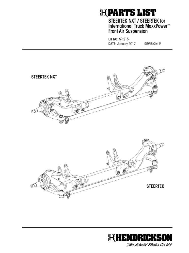 Manual Partes SteerTek | PDF | Axle | Screw