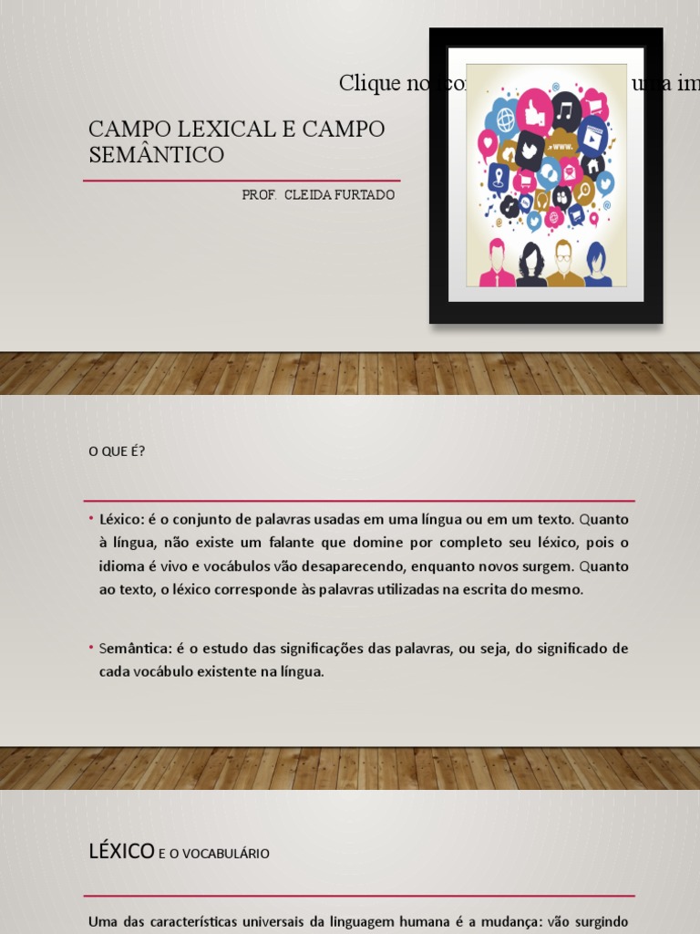 Campo Lexical e Campo Semântico | PDF | Palavra | Léxico