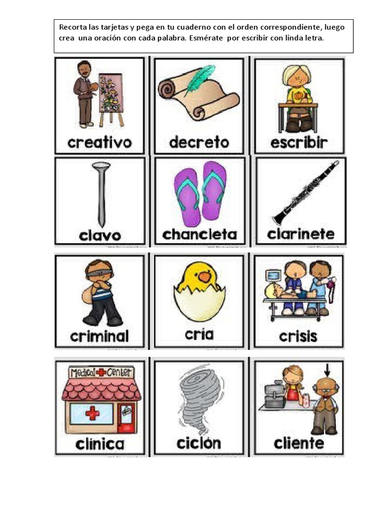 Oraciones Con Silabas Trabadas CR - CL | PDF | Hogar, jardinería y ...