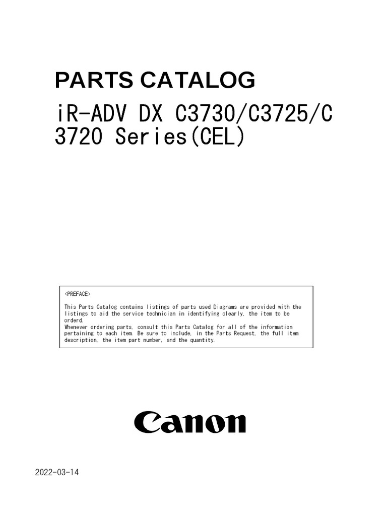 DX C3730 - C3725 - C3720 Series - Partscatalog - E - EUR | PDF ...