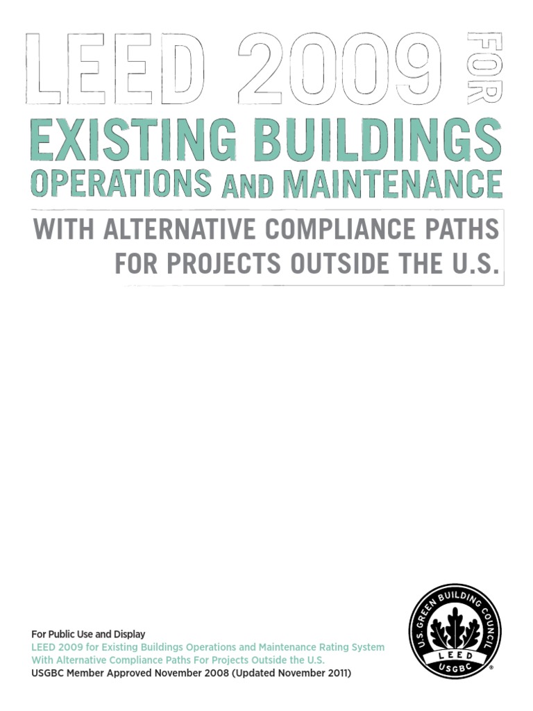 Leed Ebom 2009 | Download Free PDF | Efficient Energy Use | Green Building