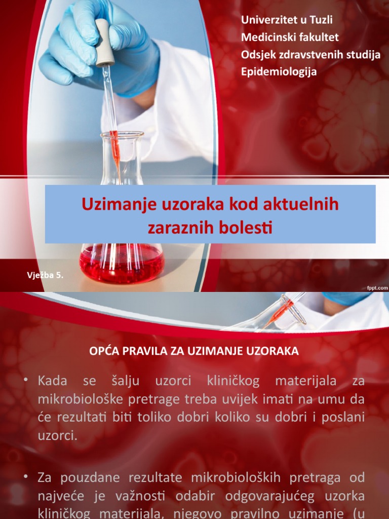 5 Uzimanje Uzoraka Kod Aktuelnih Zaraznih Bolesti | PDF