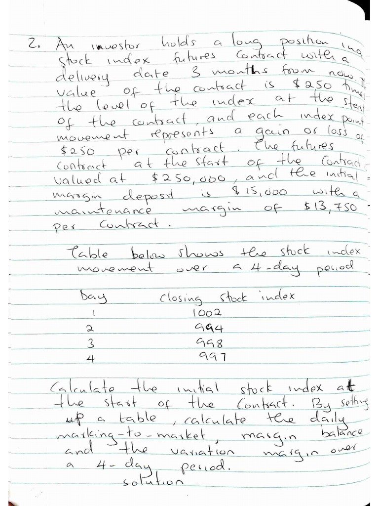 Marking To Market Example | PDF