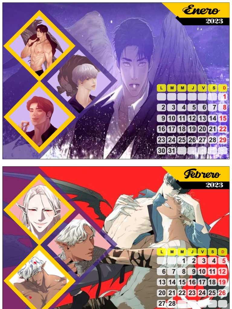 Calendario Yaoi 2023 V1 Pdf