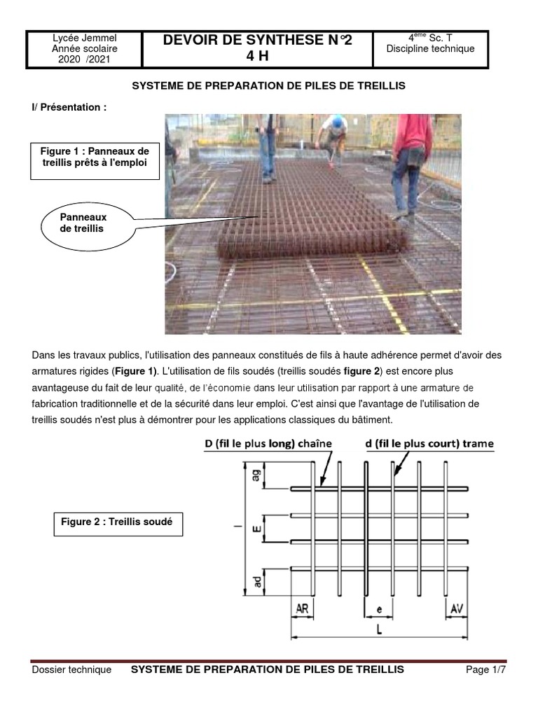 DS2-Bac 2021 - DT | PDF | Soudage | Construction