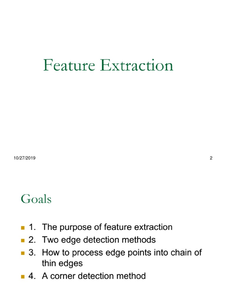 Feature Extraction | Download Free PDF | Image Processing | Telecommunications Engineering