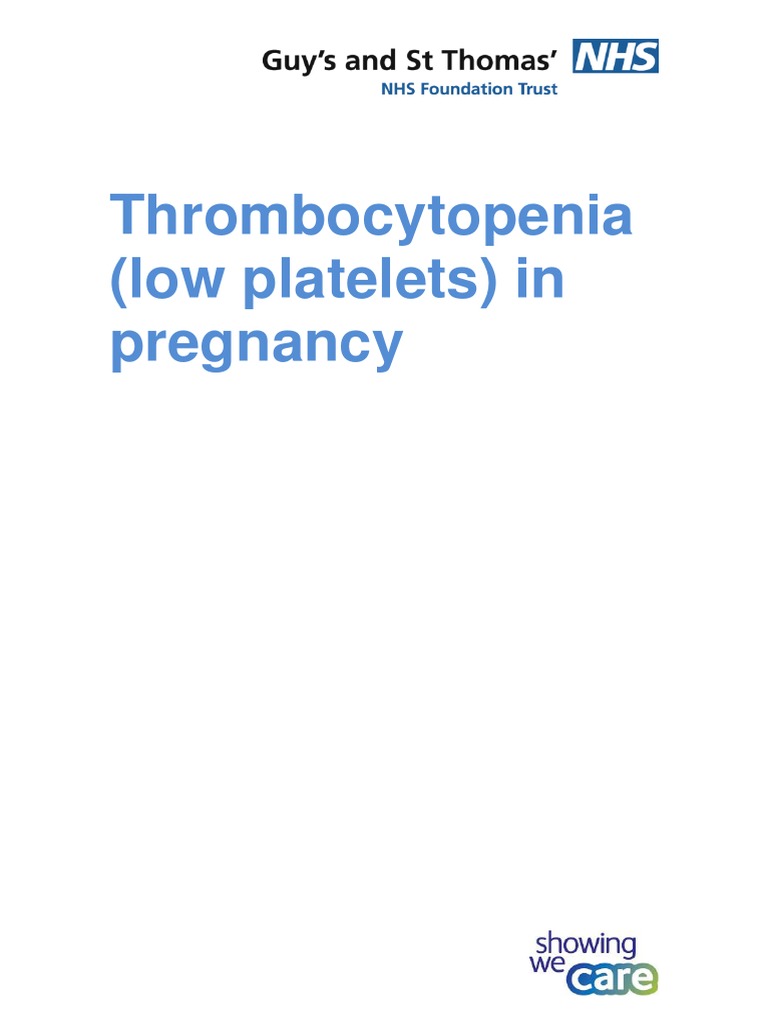 Thrombocytopenia in Pregnancy Web Friendly | PDF | Childbirth | Platelet