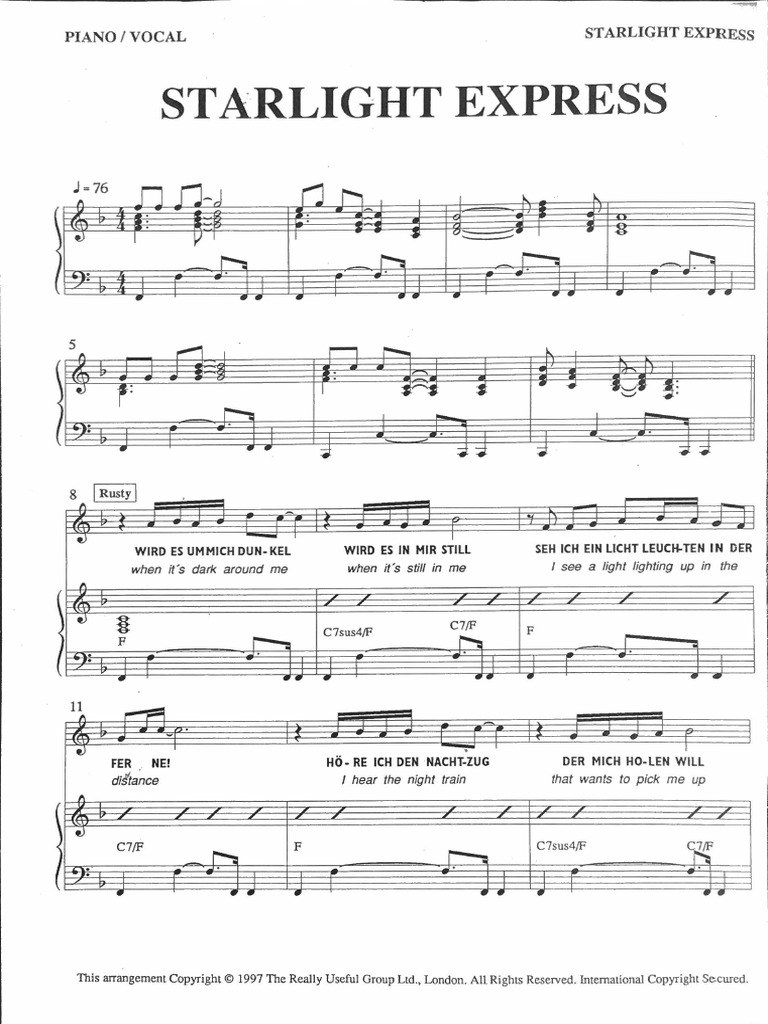 Starlight Express HOCH | PDF