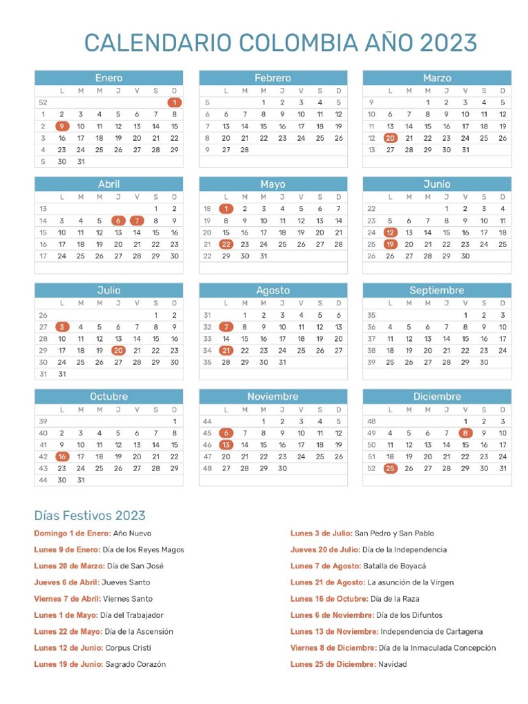 Calendario 2023 | PDF
