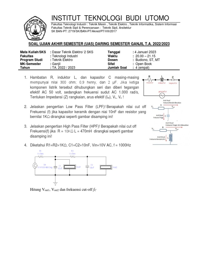 Soal Uas Dte 2023 | PDF