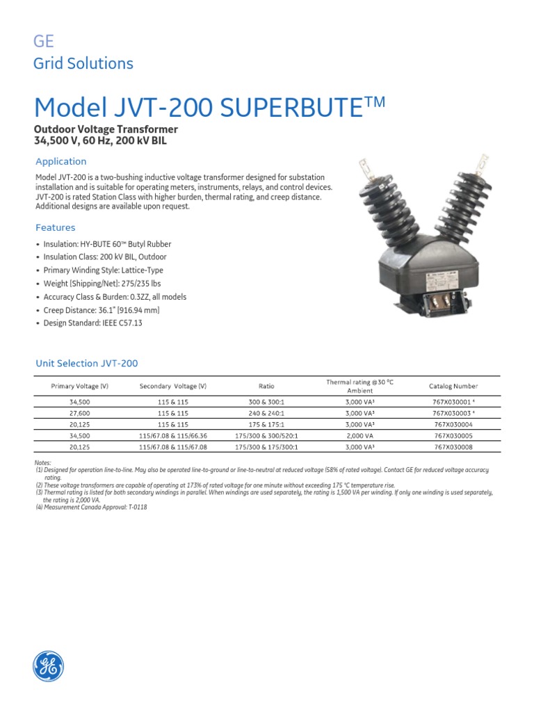 Superbute SBVT jvt200 Ge | PDF | Transformer | Insulator (Electricity)