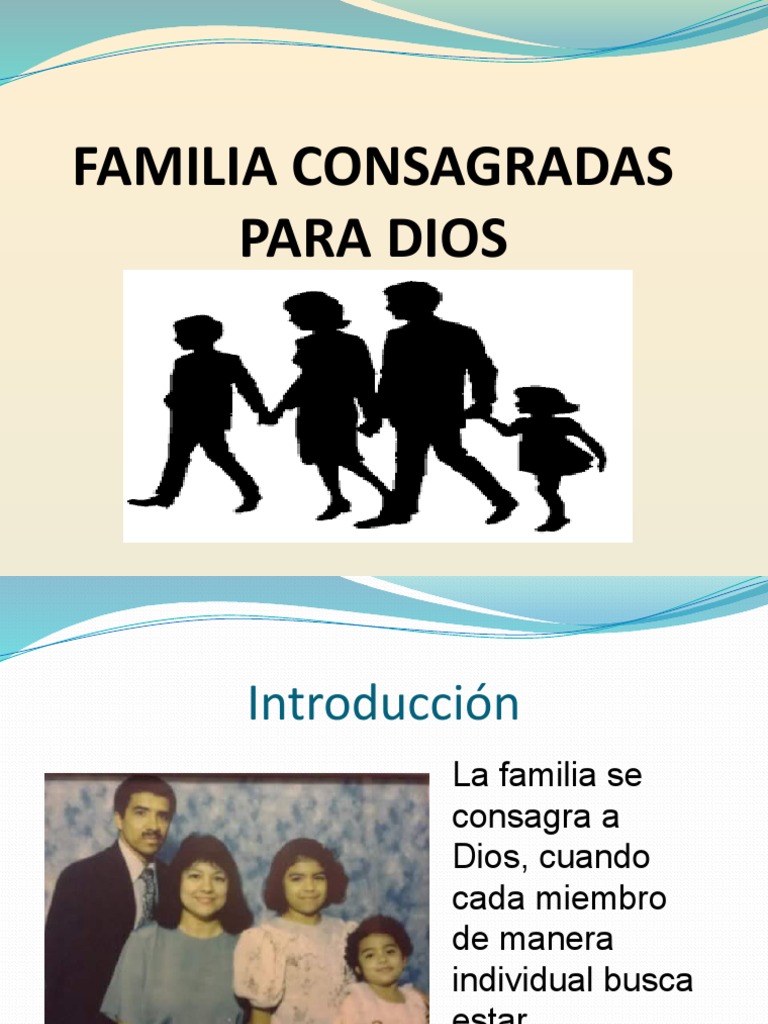 Familia Consagradas para Dios | PDF Familia Consagradas para Dios | PDF