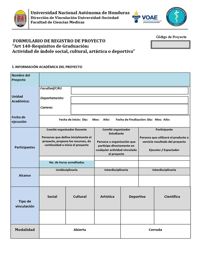 Formato para Proyectos | PDF | Honduras
