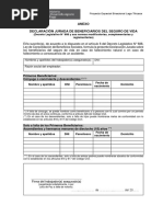 Declaración Jurada Vida Ley | PDF