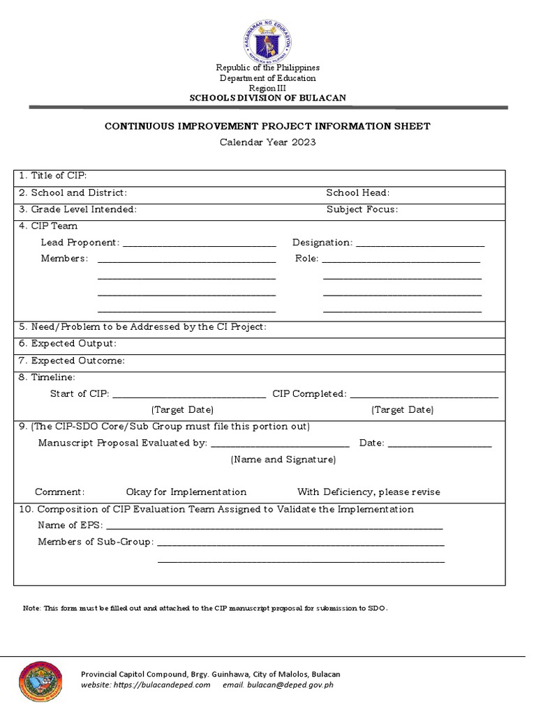 Cip Information | PDF