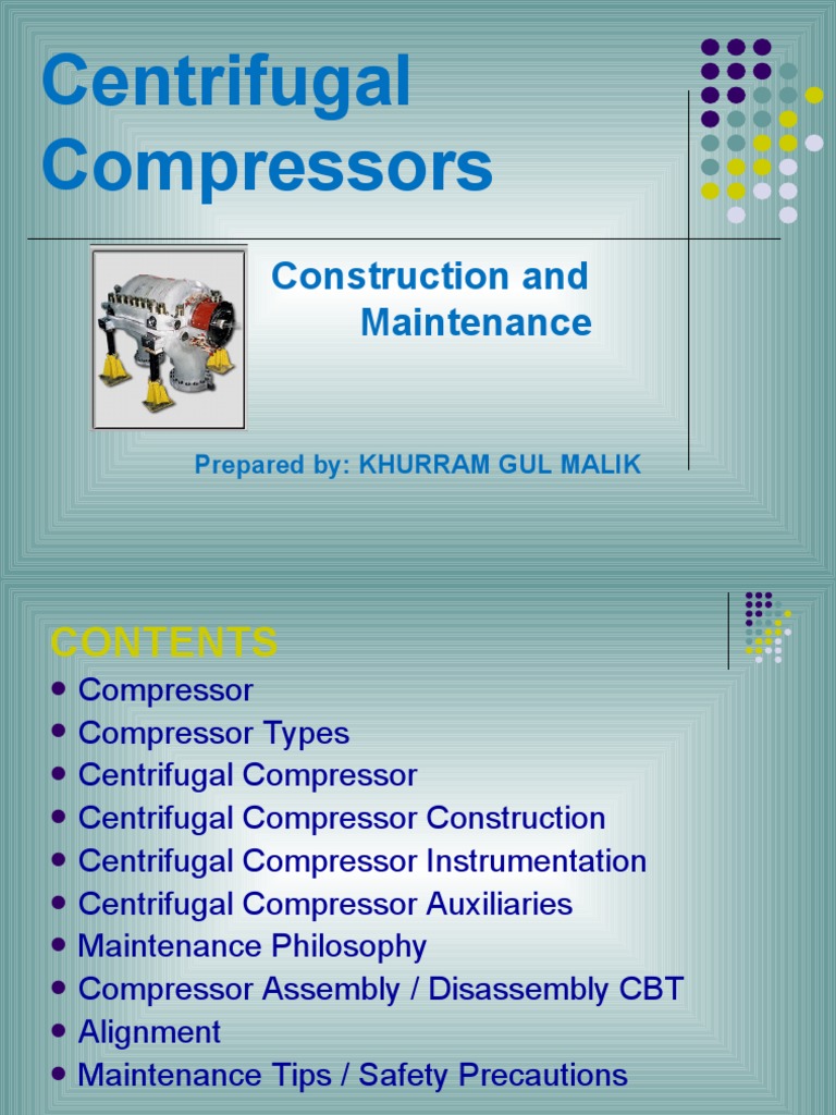 KGM Centrif Comp | PDF | Bearing (Mechanical) | Pump