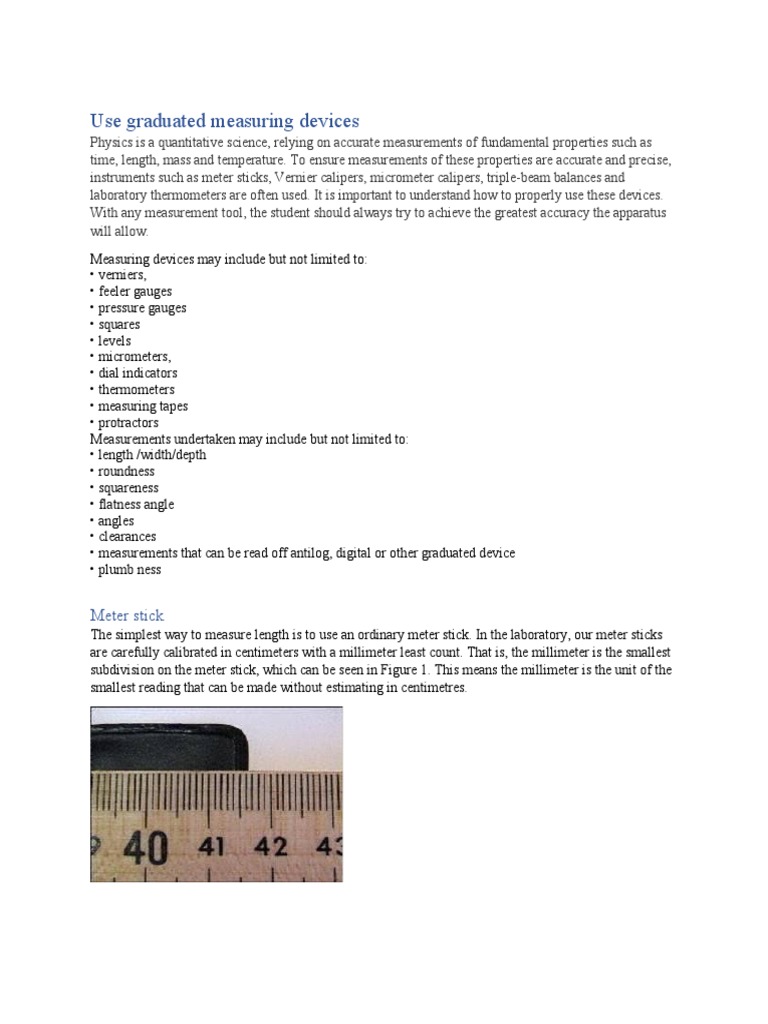 Measuring Devices | PDF | Technology & Engineering