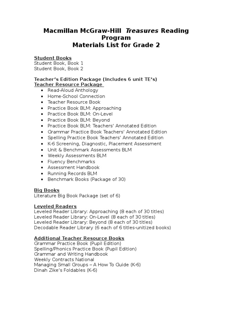 Grade 2 Materials | PDF