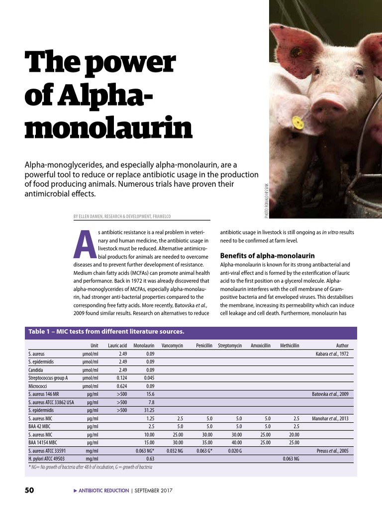 2017 - Alpha-Monoglycerides The Power of Alpha-Monolaurin - ED | PDF ...