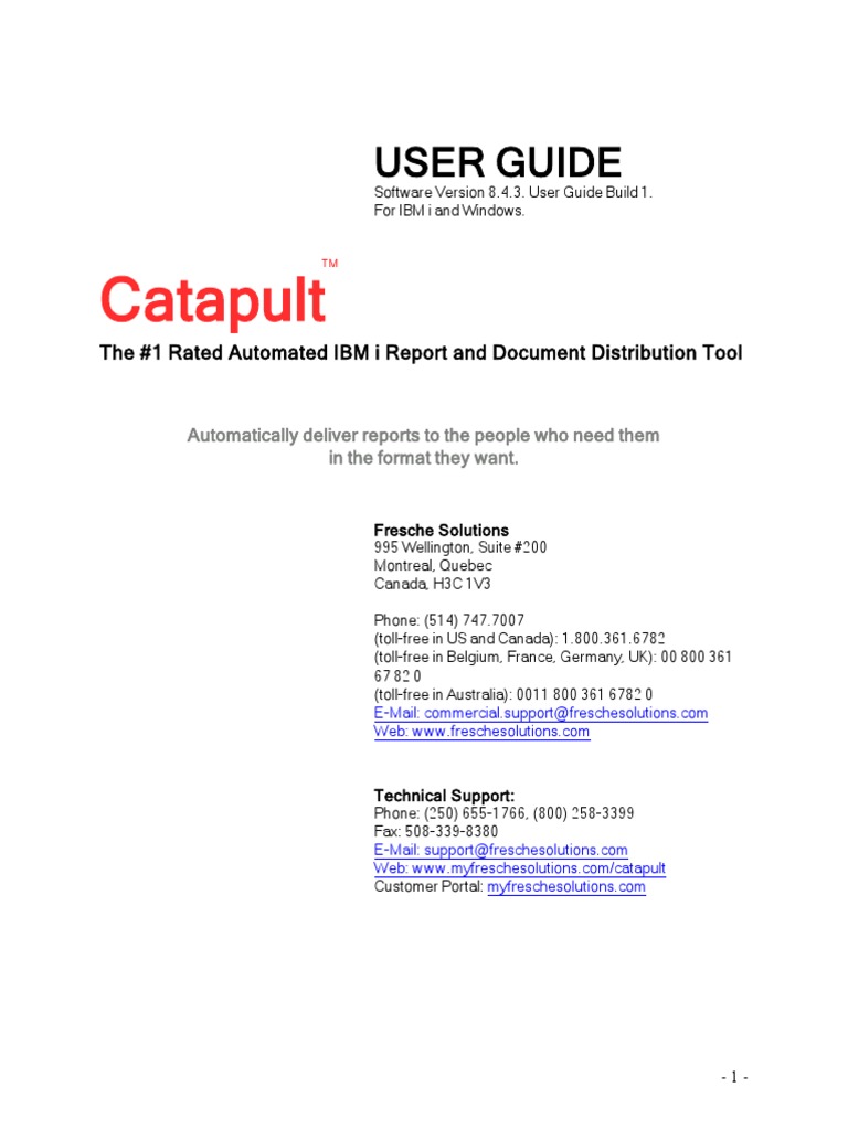 Catapult User Guide | PDF | Command Line Interface | Computer File