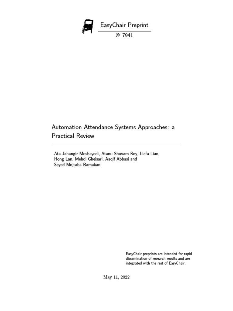 Automated Student Attendance System Using Fingerprint Recognition | PDF ...