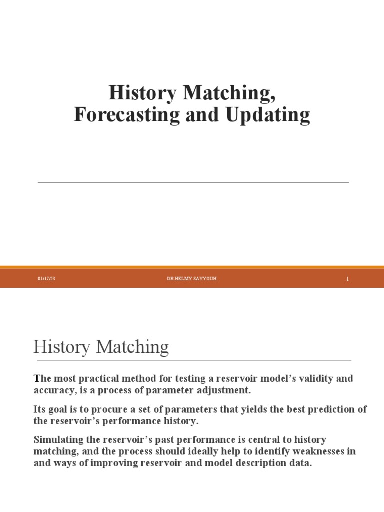 10 History Matching | PDF | Simulation | Petroleum Reservoir