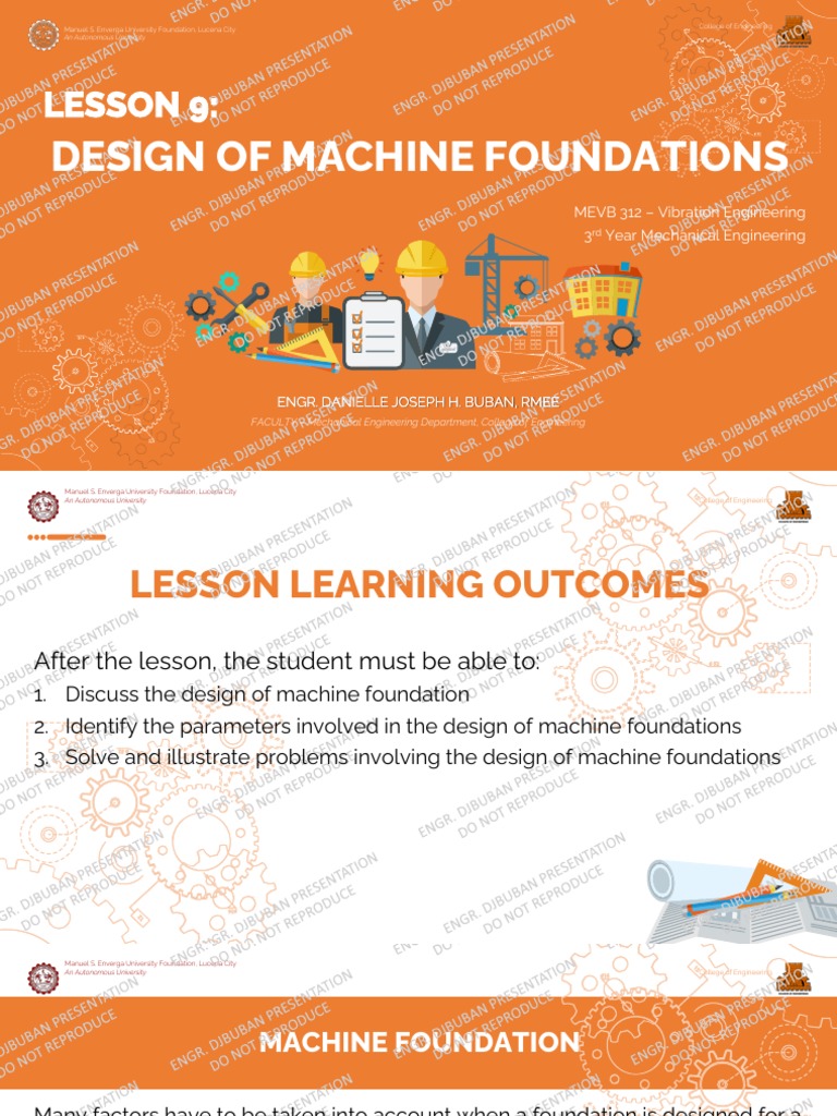 Lesson 9 Machine Foundation | PDF