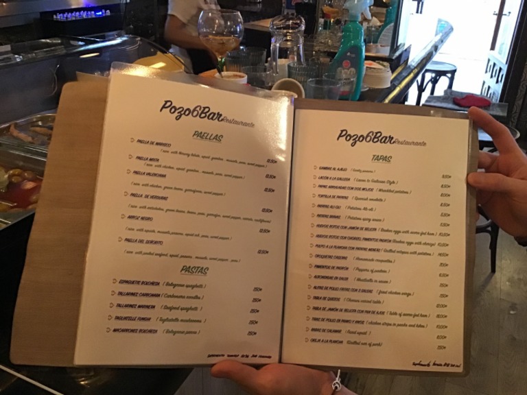 Pozo Bar Menu | PDF