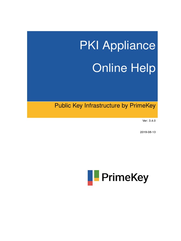 PrimeKey PKI Appliance Online Help | PDF | I Pv6 | Ip Address