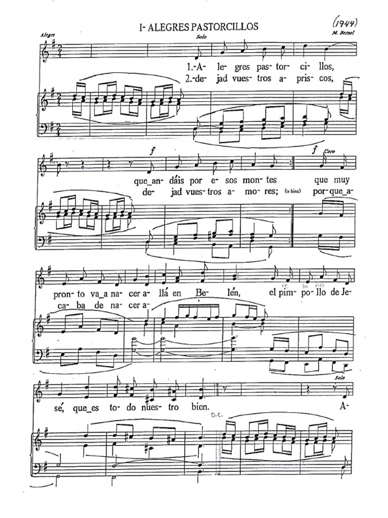 Alegres Pastorcillos | PDF