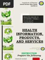 HEALTH MELCs Grade 10 | PDF | Learning | Evaluation