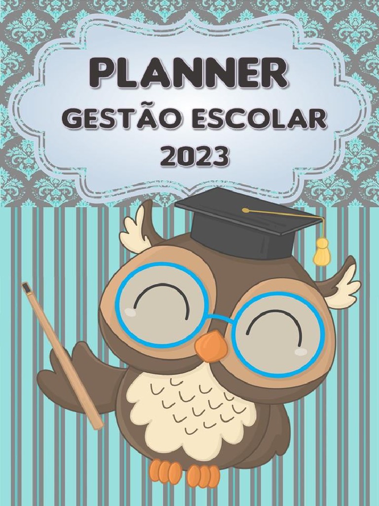 Planner Gestão Escolar Corujinha Azul 2023 | PDF