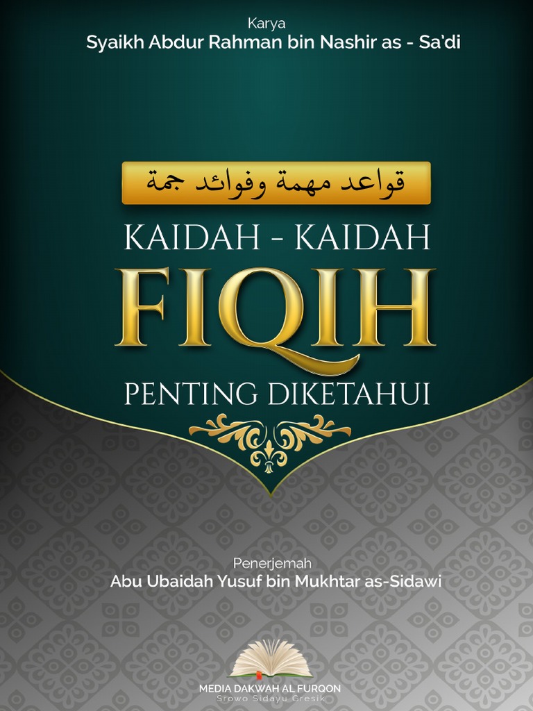 Kaidah-Kaidah Fiqih Penting Diketahui | PDF