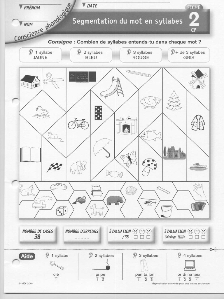 MDI Coloriage Magique Lecture CP | PDF