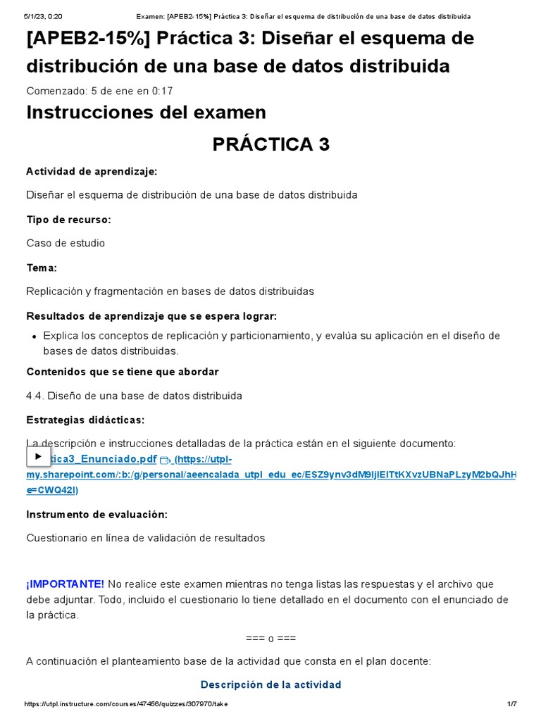 Examen_ [APEB2-15%] Práctica 3_ Diseñar el esquema de distribución de una base de datos ...