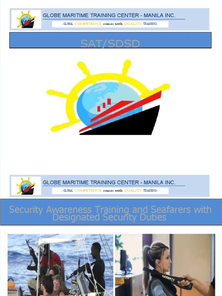 Sat/Sdsd: Globe Maritime Training Center - Manila Inc | PDF