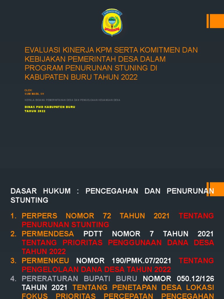 Evaluasi Kinerja KPM Serta Komitmen Dan Kebijakan Pemerintah | PDF