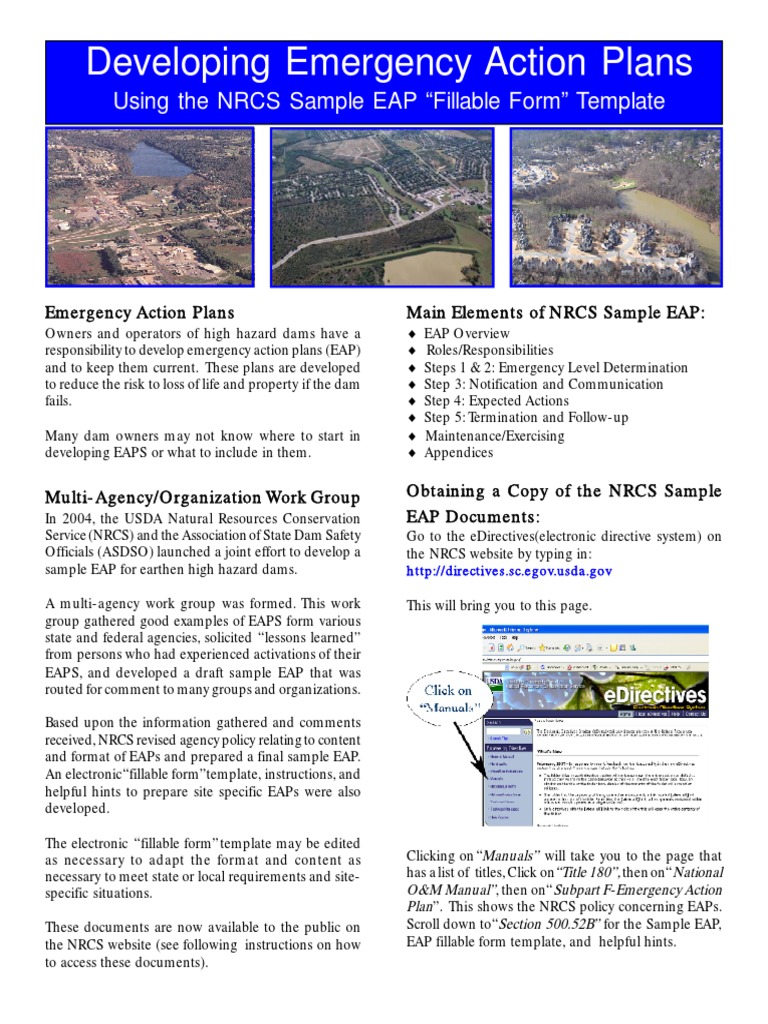 Developing Emergency Action Plans - Using The NRCS Sample EAP ...