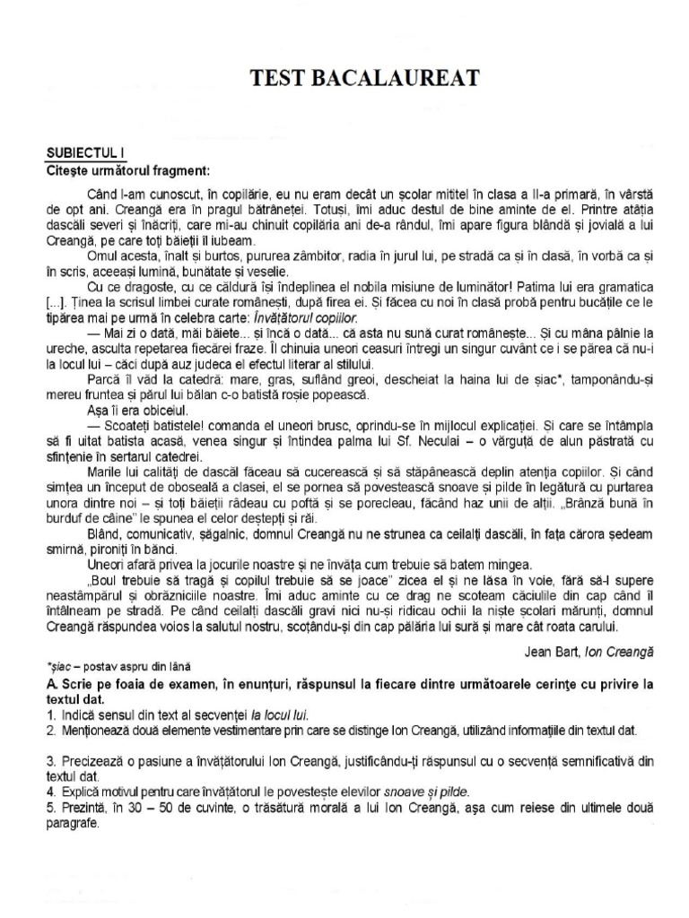 Test 2 Bac | PDF